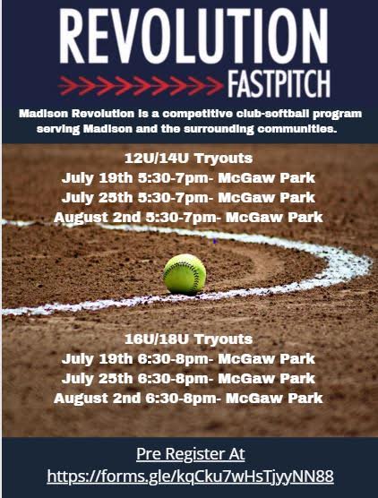 Revolution Announces Tryouts for 2022-23 Season! – Madison Revolution ...