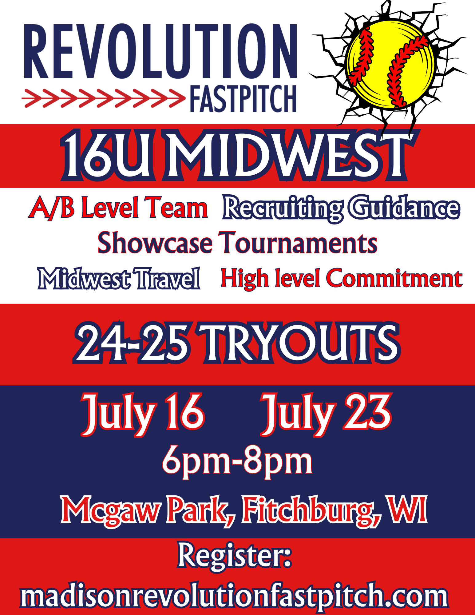 Tryouts – Madison Revolution Fastpitch